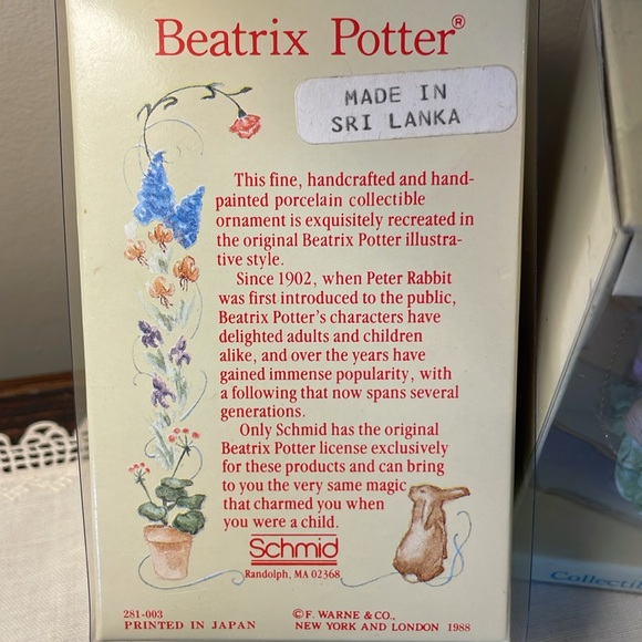 Schmid | Holiday | Beatrix Potter Peter Mrs Rabbit Collectible ...